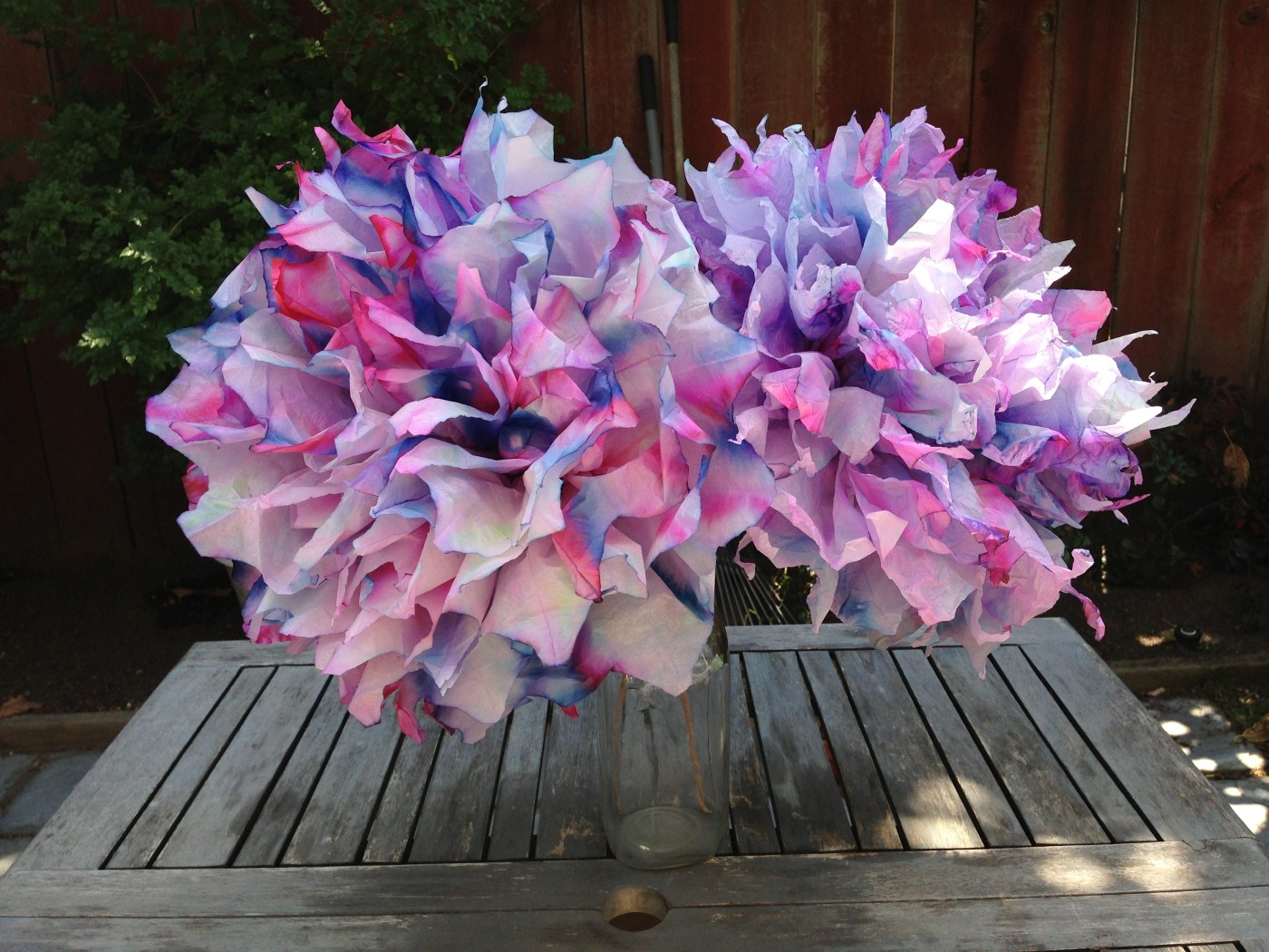Tie Dye Tissue Paper Flowers – fumbleweeds