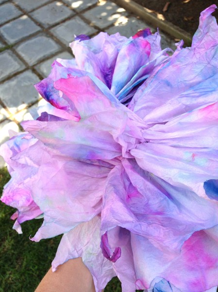 Tie Dye Tissue Paper Flowers – fumbleweeds